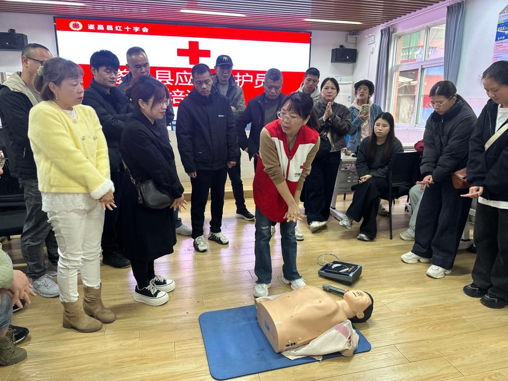 遂昌县红十字会应急救护培训进成技校-浙江省红十字会